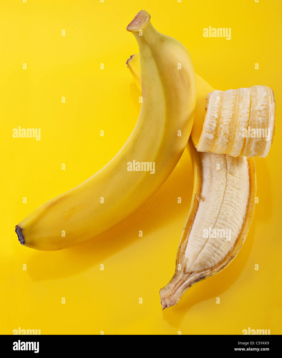 Open banana hi-res stock photography and images - Alamy