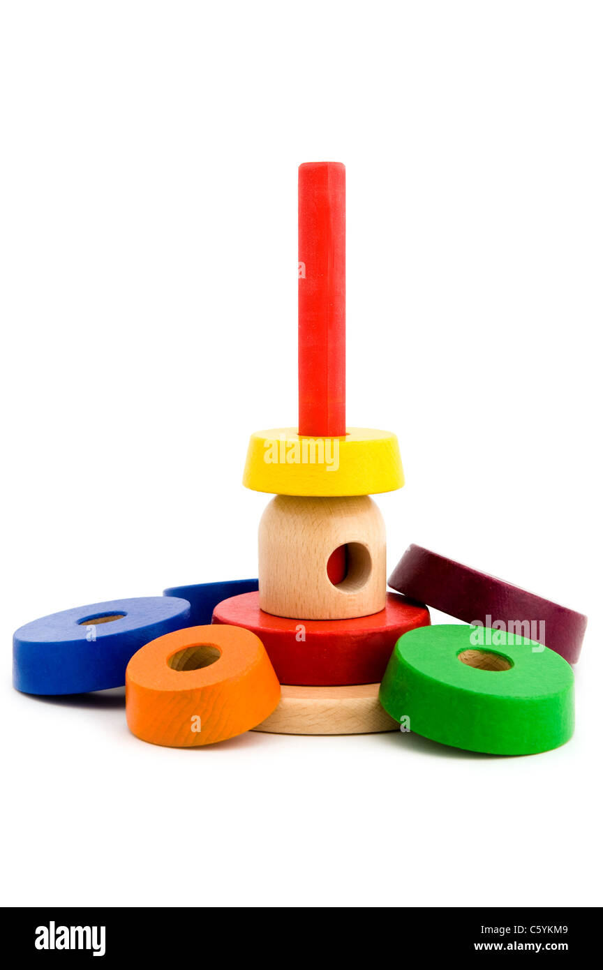 object on white - toy pyramid close up Stock Photo - Alamy