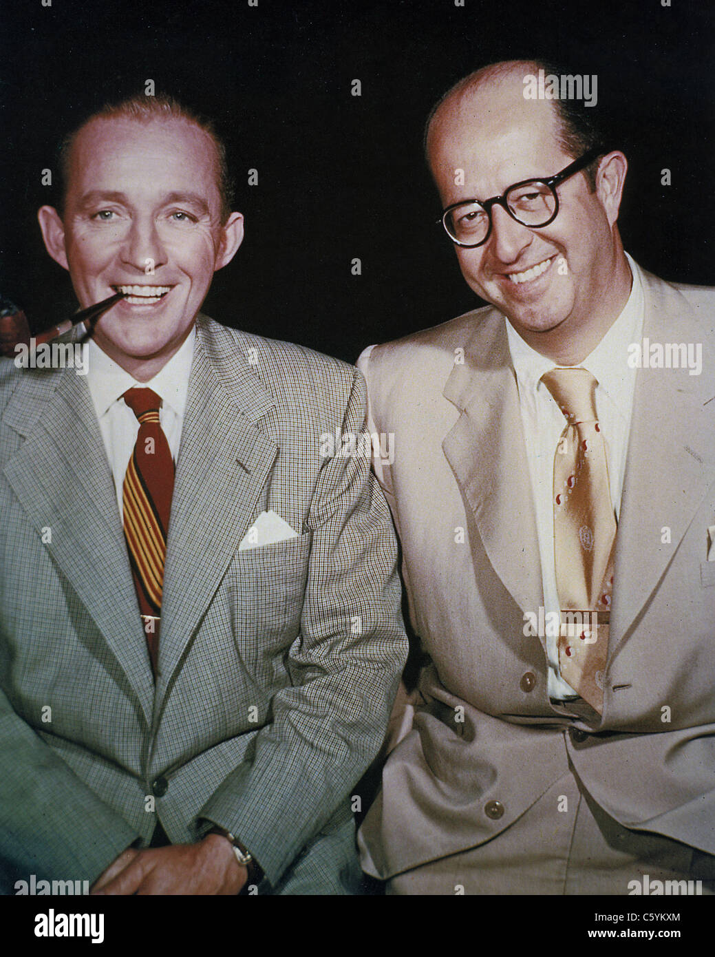 BING CROSBY at left with comic actor Phil Silvers Stock Photo - Alamy