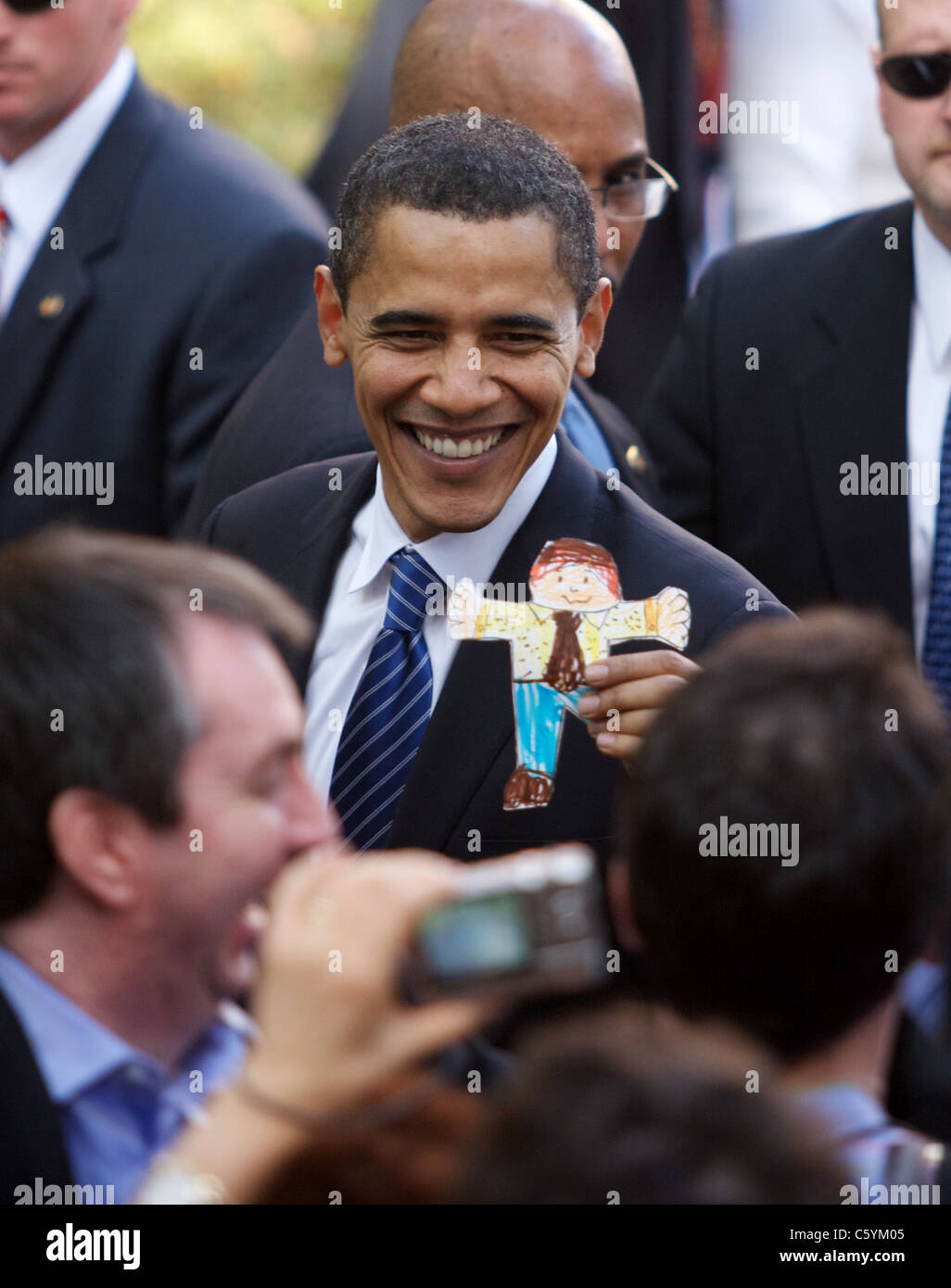 Senator Barack Obama receives the endorsement of Sen. John Kerry during ...