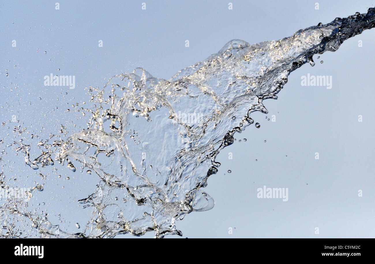 Water splash, sky in the background Stock Photo - Alamy