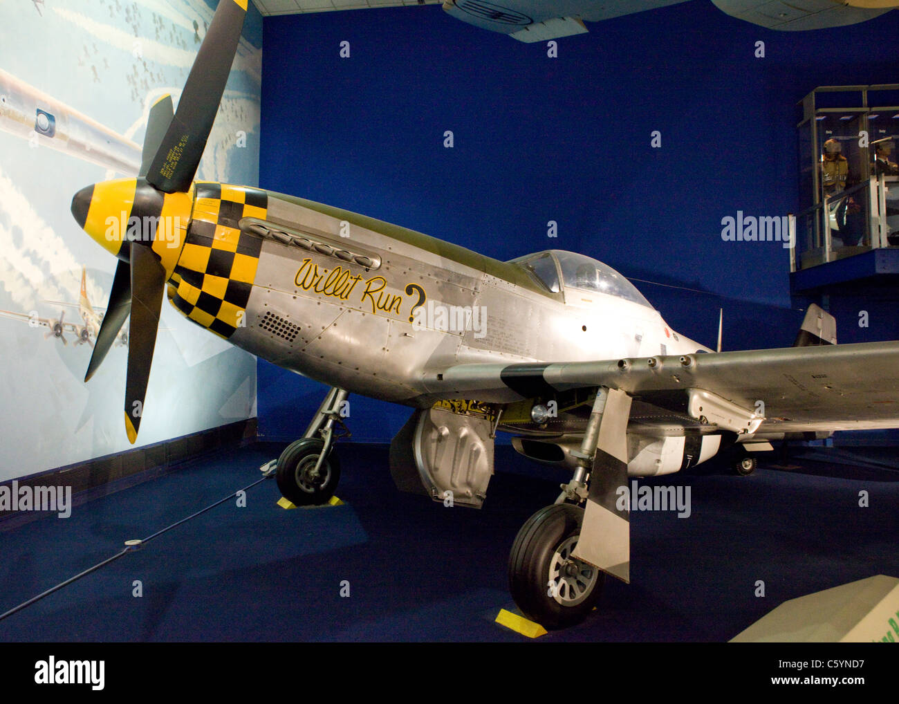 WWII-era North American P-51 Mustang fighter aircraft Stock Photo - Alamy
