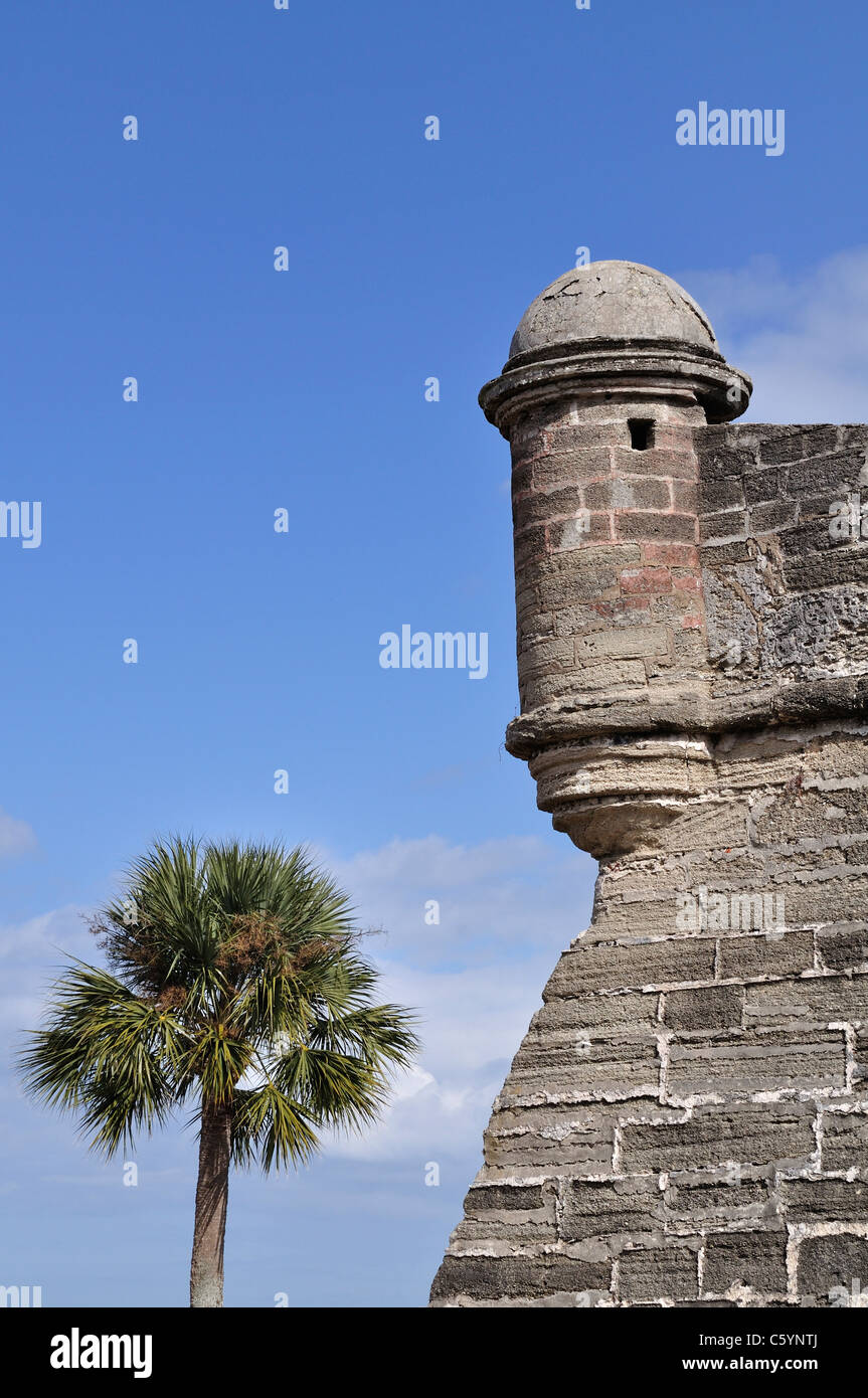 The fortifications of Castillo de San Marcos, Saint Augustine Florida ...