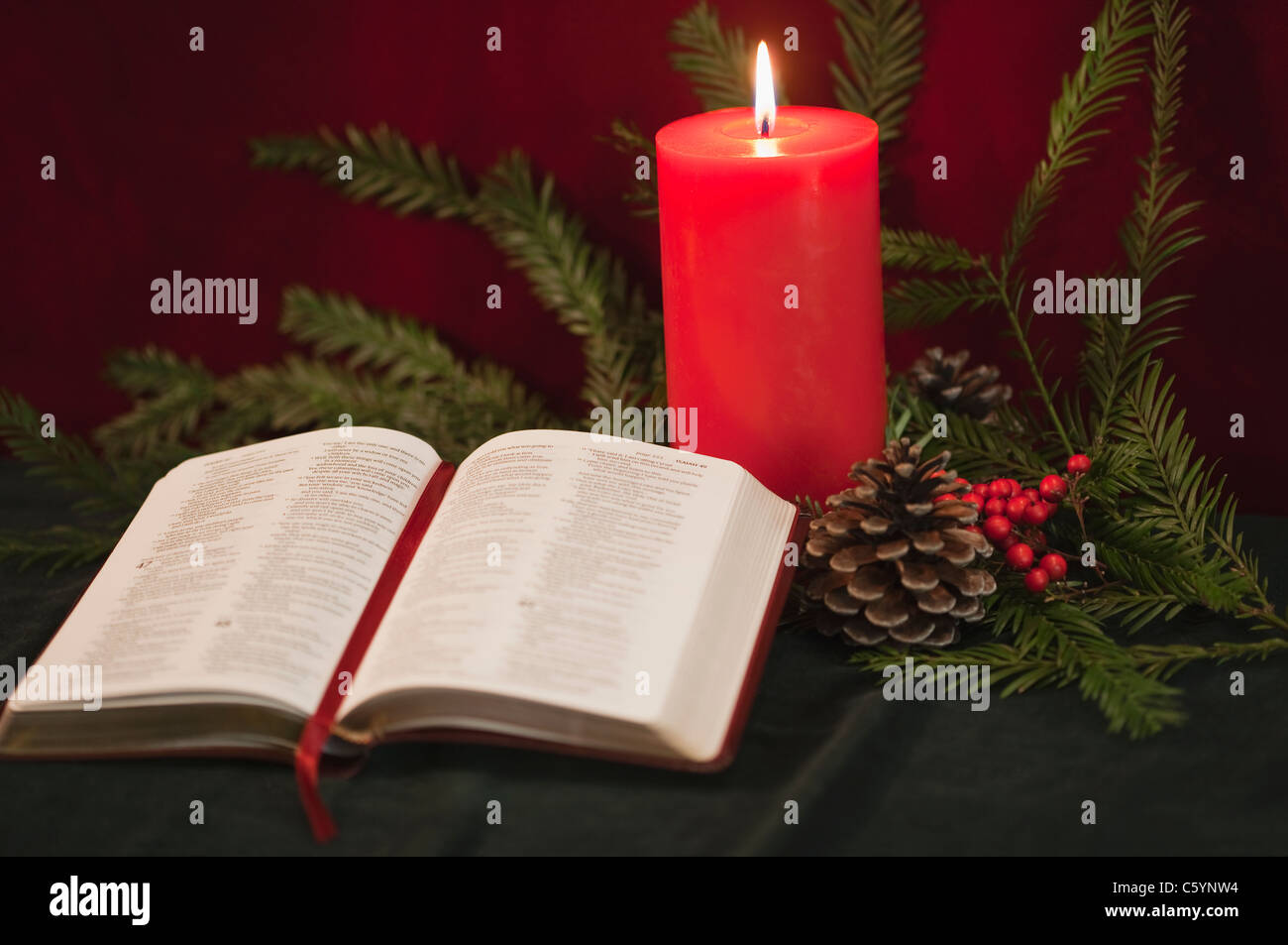 Open Bible And Candle High Resolution Stock Photography and Images - Alamy