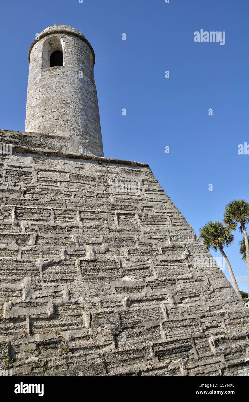 The fortifications of Castillo de San Marcos, Saint Augustine Florida ...
