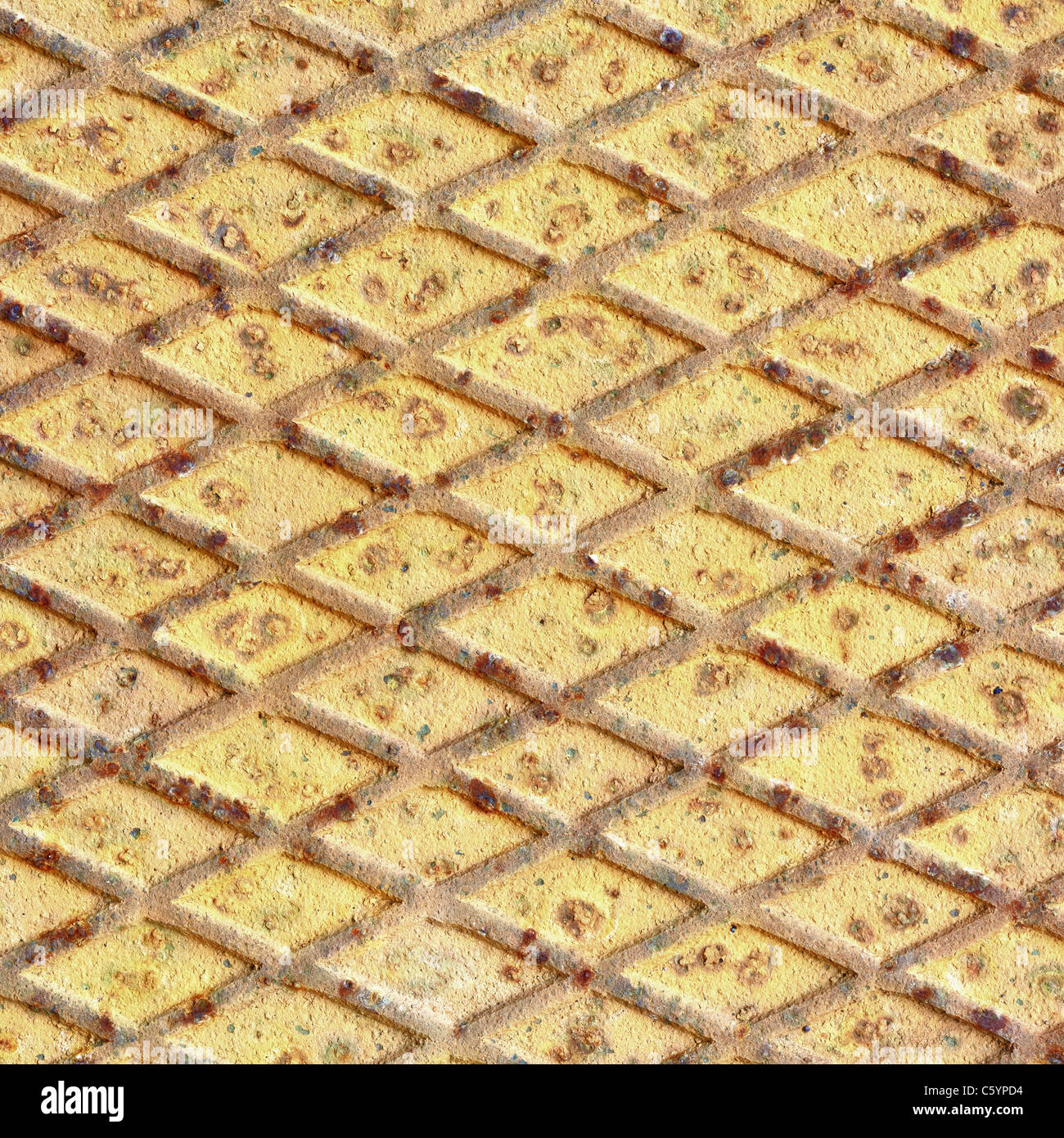 A fragment of rusted metal deck - texture Stock Photo - Alamy