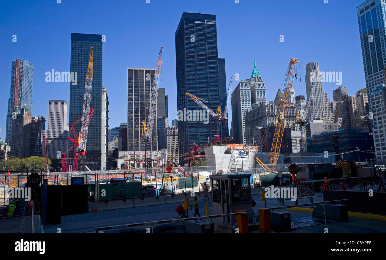 World Trade Center construction 2010, in New York Stock Photo - Alamy