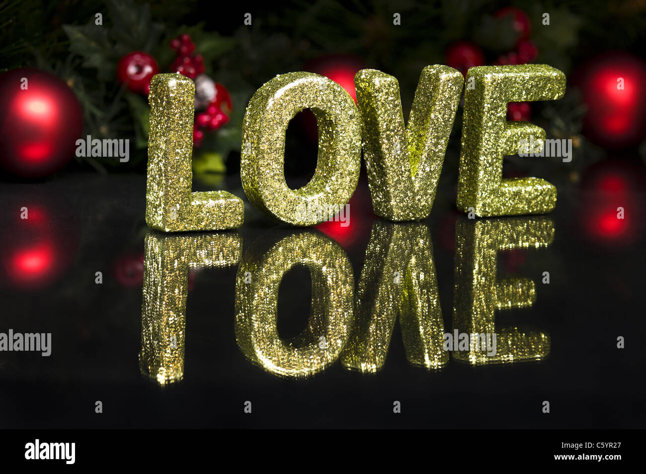Love glitter hi-res stock photography and images - Alamy