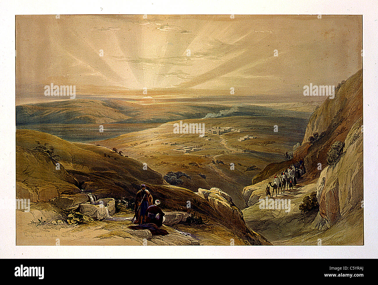 Site of Cana at Galilee April 21st 1839, Louis Haghe / David Roberts ...