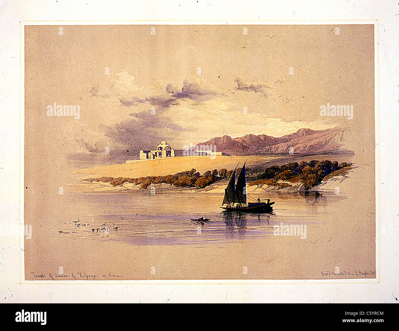 Temple of Amada of Hassaya in Nubia, Louis Haghe / David Roberts "The ...