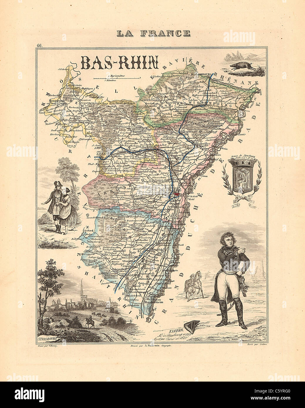 Bas rhin department map hi-res stock photography and images - Alamy