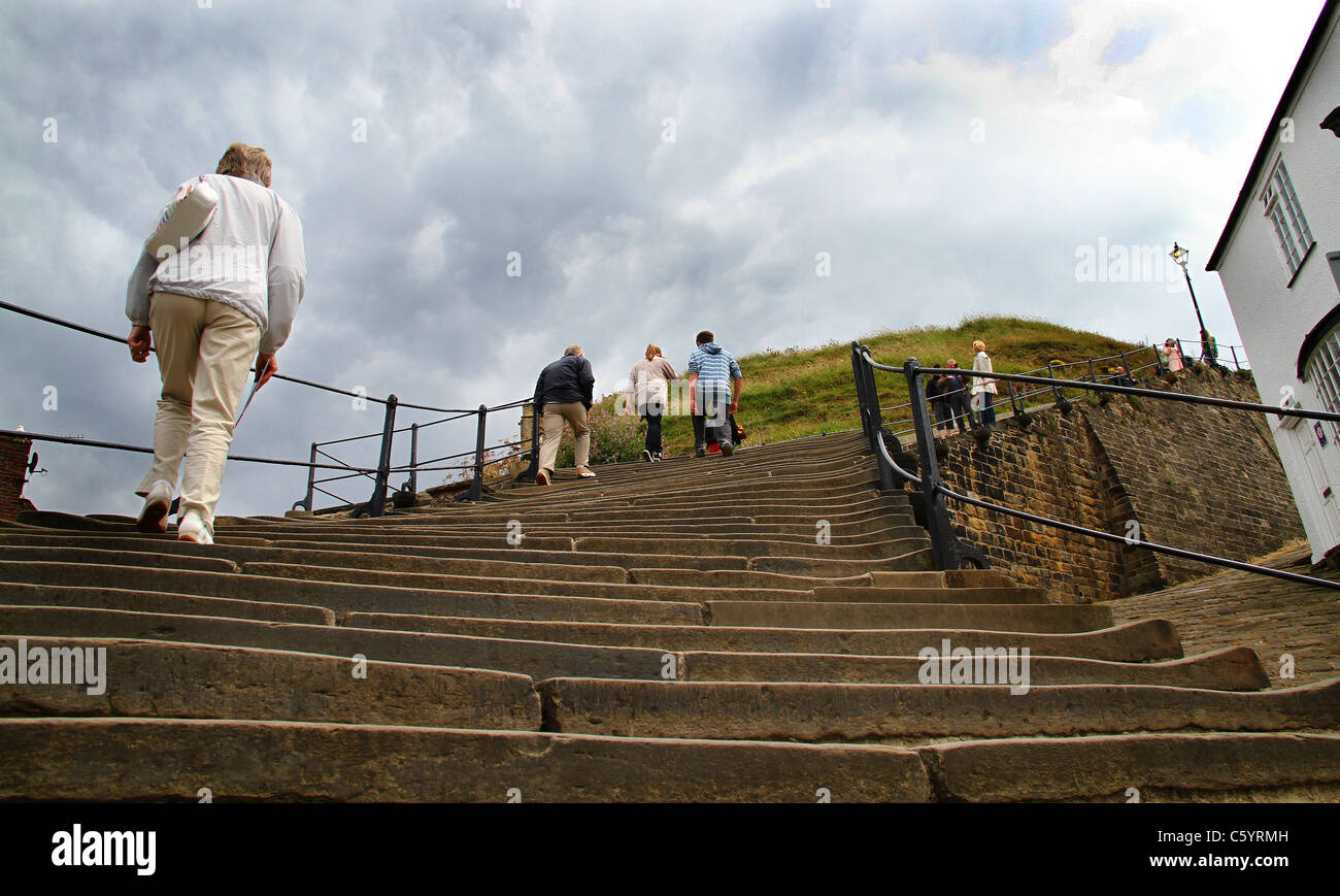 The steps at Whitby Stock Photo - Alamy