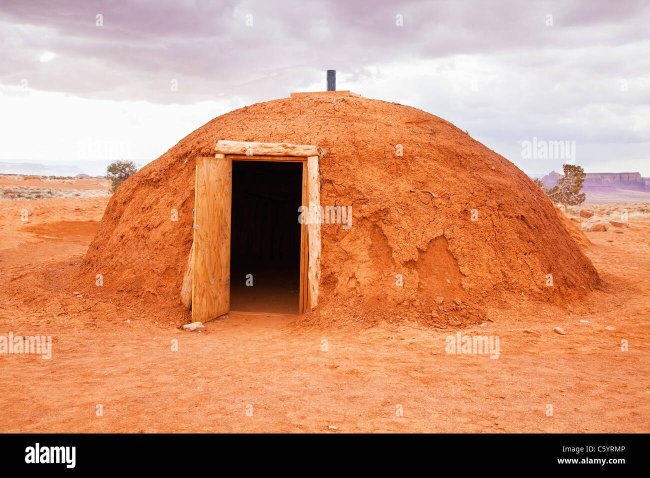 USA, Utah, mud residential structure on desert Stock Photo - Alamy