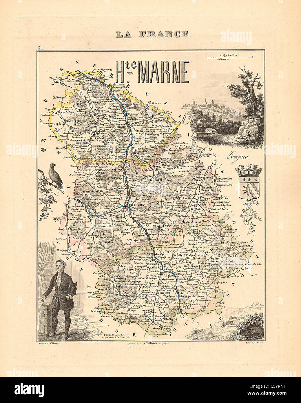 Haute marne department map hi-res stock photography and images - Alamy