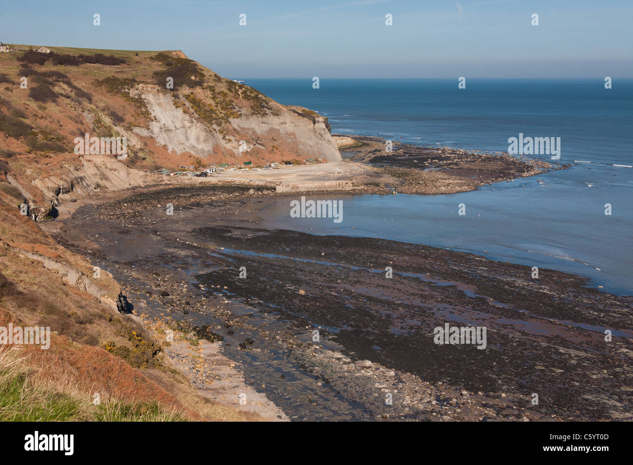 Port Mulgrave on the North East Coast of England Stock Photo - Alamy
