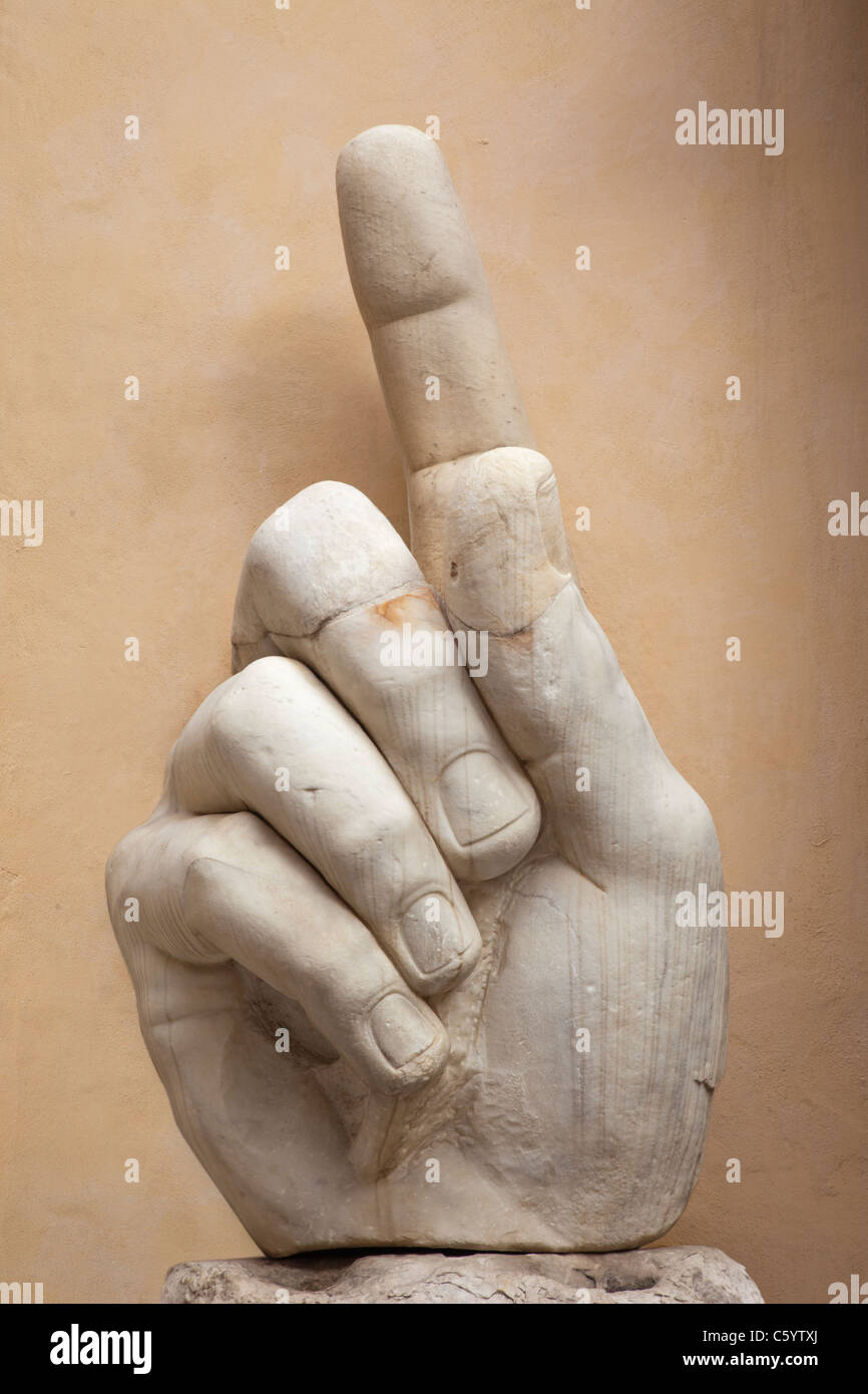 Giant Hand of Emperor Constantine Statue, Capitoline Museum, Capitoline ...