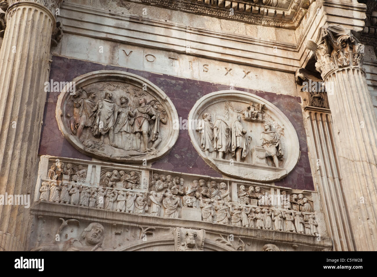 Italy, Rome, Arch of Constantine, Sculpture Work Detail Stock Photo - Alamy