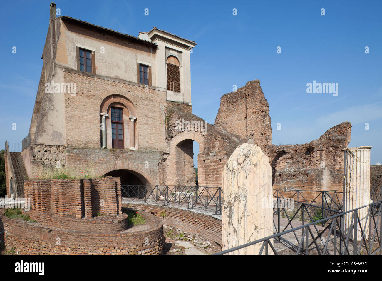 Italy, Rome, The Palatine, Domus Transitoria House Stock Photo - Alamy