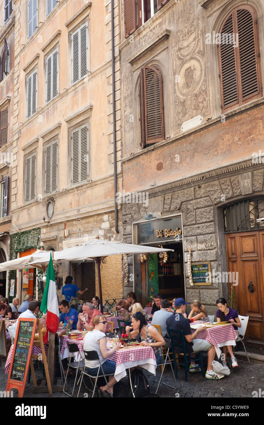 Italy, Rome, Italian Restaurant Stock Photo - Alamy