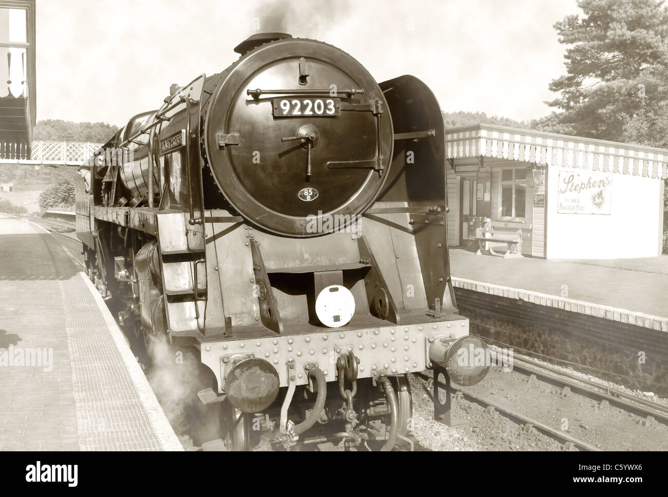 Class 9F Black Prince at Weybourne Station on the North Norfolk Railway ...