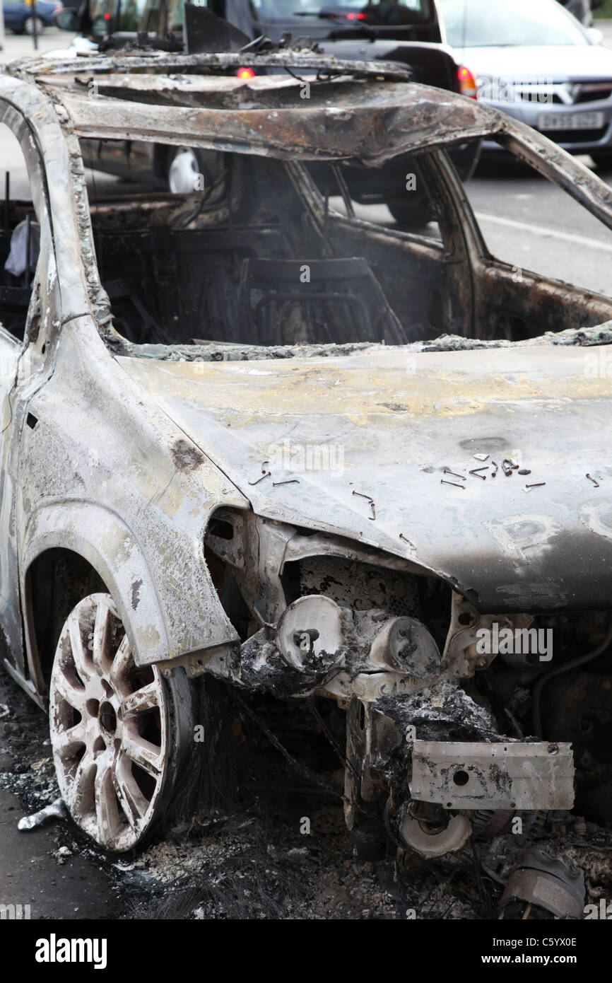 Burnt Police Car High Resolution Stock Photography and Images - Alamy