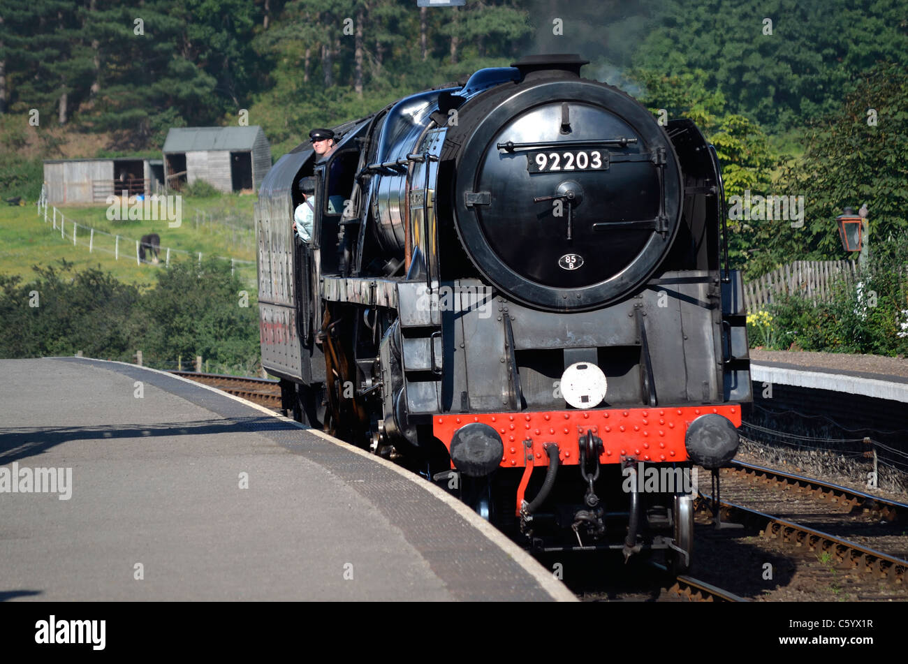 Class 9F Black Prince at Weybourne Station on the North Norfolk Railway ...