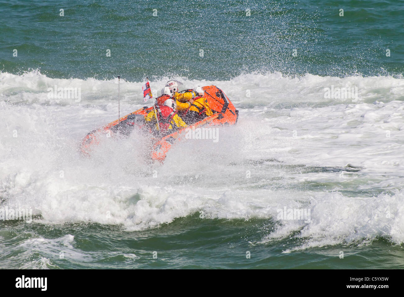 The Cromer ILB D' class D734 rushes in to action Stock Photo - Alamy