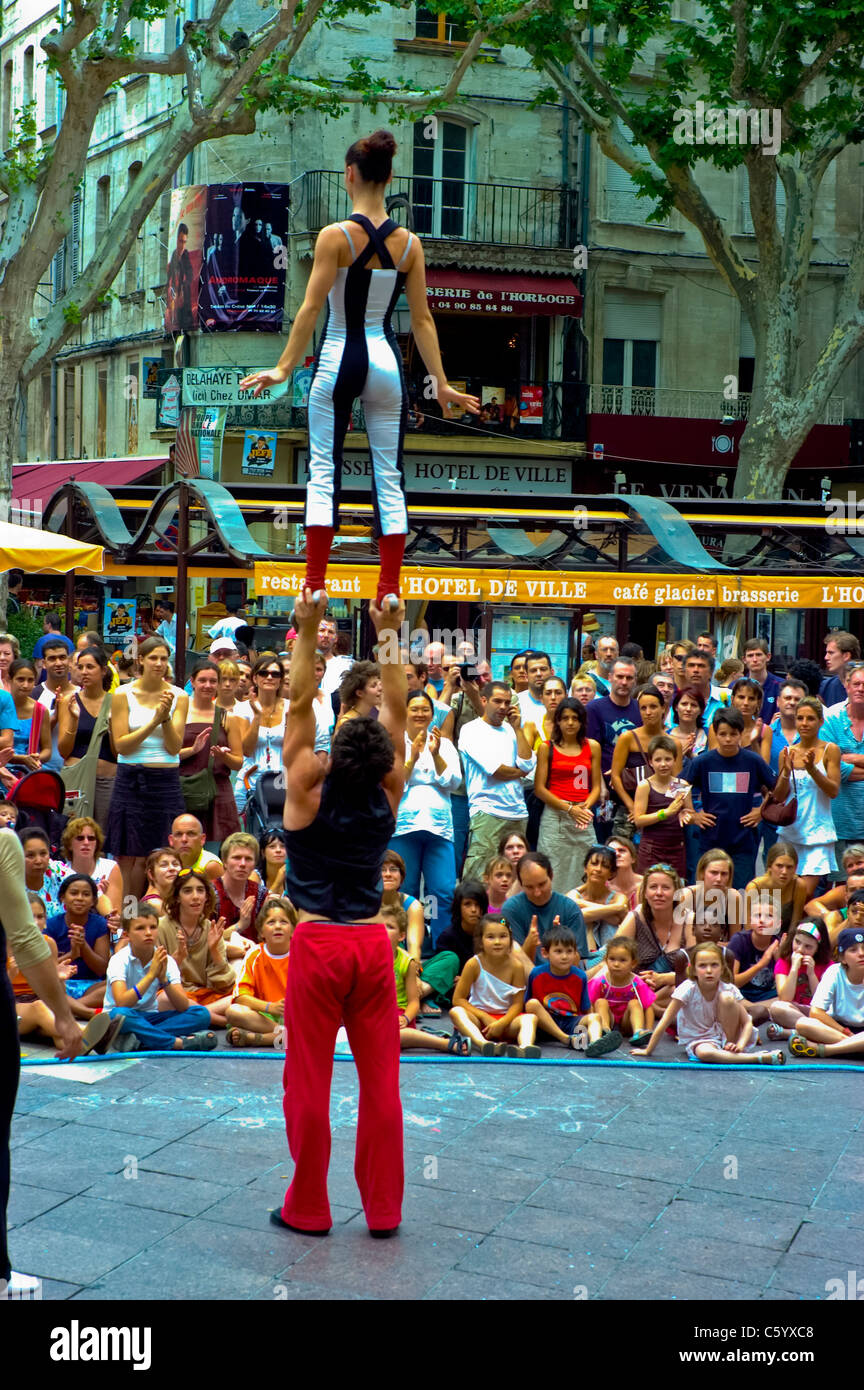 Acrobats And Crowd High Resolution Stock Photography and Images - Alamy