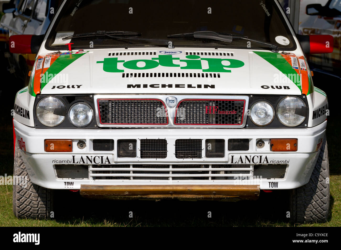 1989 Lancia Delta Integrale 8V front end. In the paddock at the 2011 ...