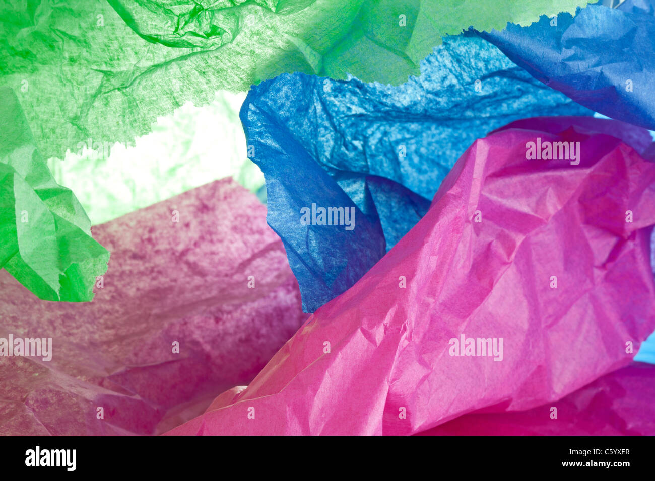 Crumpled tissue close up Stock Photo - Alamy