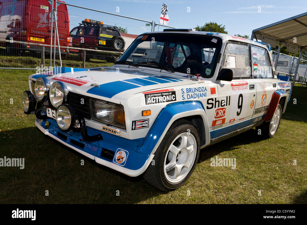 1985 Lada 2105 VFTS rally car in the paddock at the 2011 Goodwood Stock ...