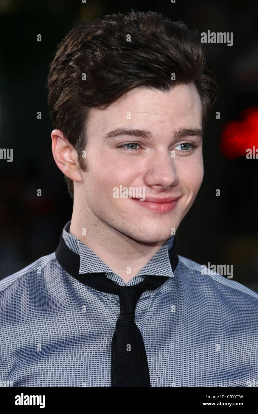 CHRIS COLFER GLEE THE 3D CONCERT MOVIE. WORLD PREMIERE LOS ANGELES ...
