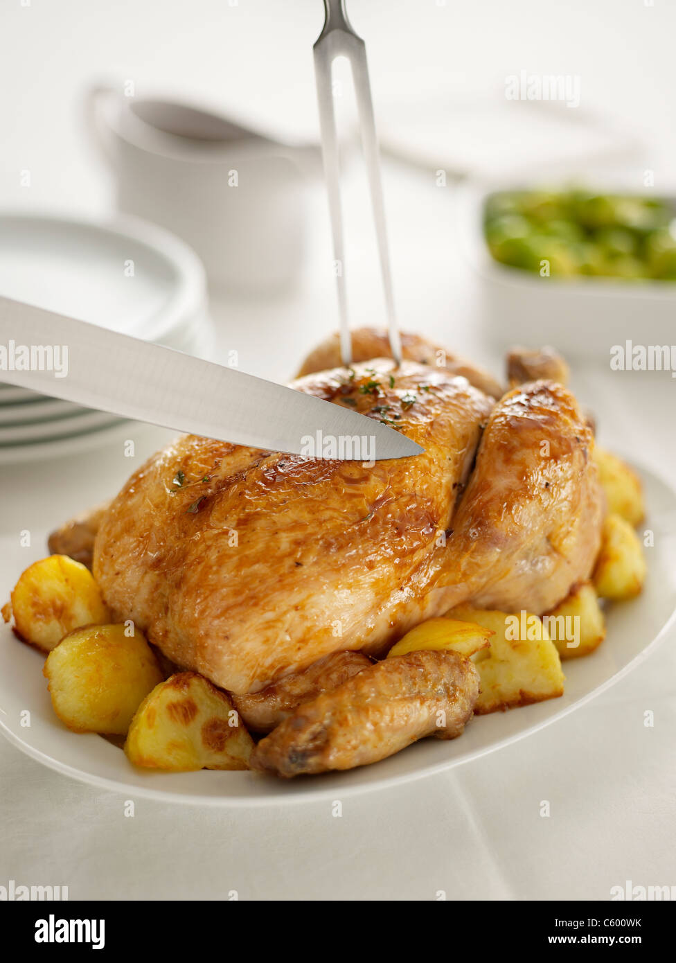 Sunday roast dinner table hi-res stock photography and images - Alamy