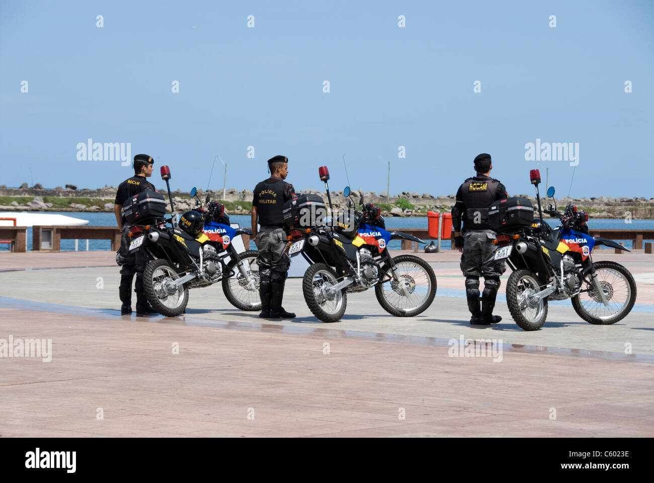 Brazilian police officers on parade Stock Photo - Alamy