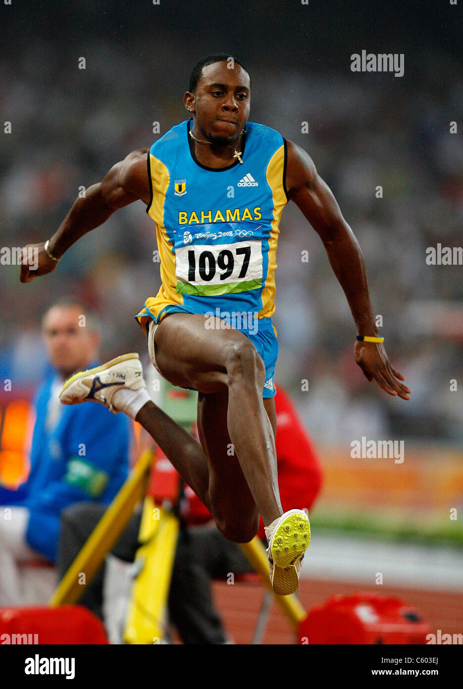 LEEVAN SANDS BAHRAIN OLYMPIC STADIUM BEIJING CHINA 21 August 2008 Stock ...
