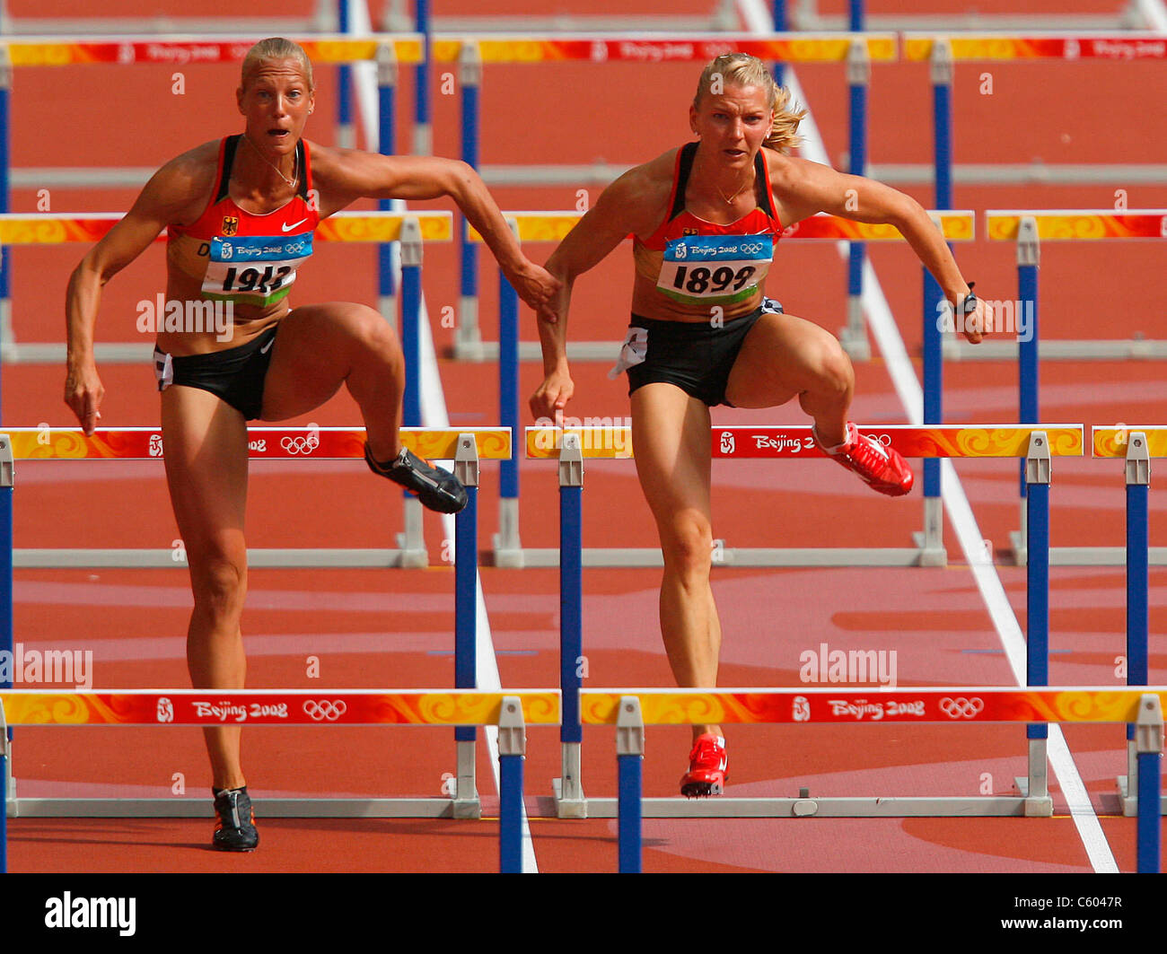 JENNIFER OESER & LILLI SCHWARZ GERMANY OLYMPIC STADIUM BEIJING CHINA 15 ...