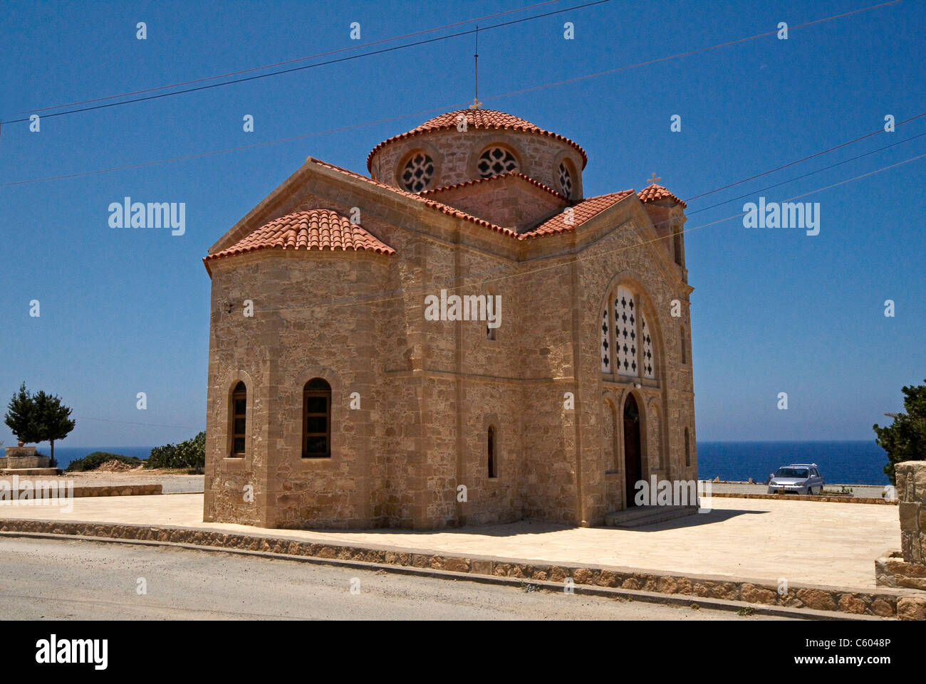 The picturesque Church of St George in Agios Georgios in Southern ...