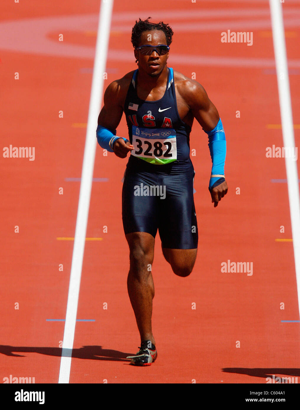 DIX WALTER USA OLYMPIC STADIUM BEIJING CHINA 15 August 2008 Stock Photo ...
