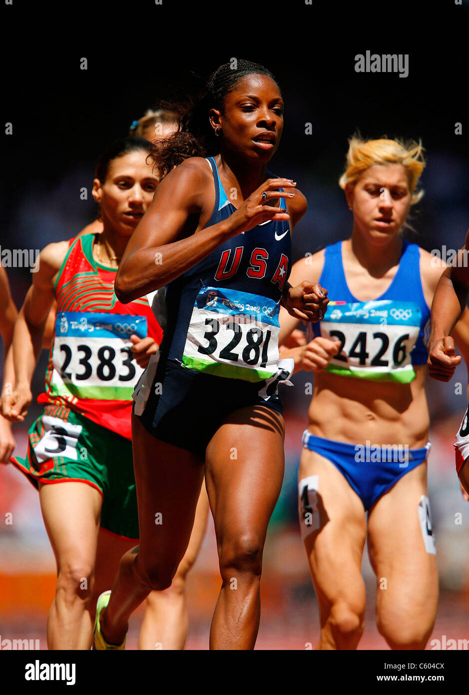 HAZEL RILEY-CLARK USA OLYMPIC STADIUM BEIJING CHINA 15 August 2008 ...