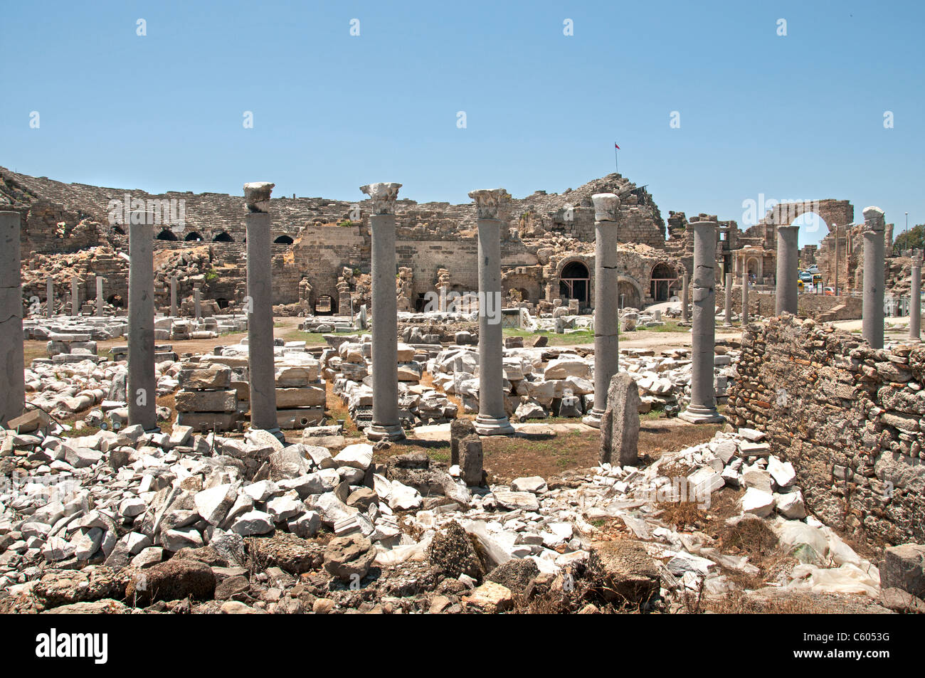 Roman amphitheater archaeological site hi-res stock photography and ...