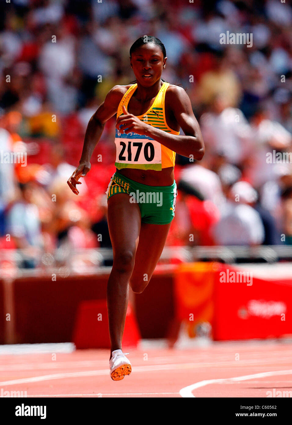SHERICKA WILLIAMS JAMAICA OLYMPIC STADIUM BEIJING CHINA 16 August 2008 ...