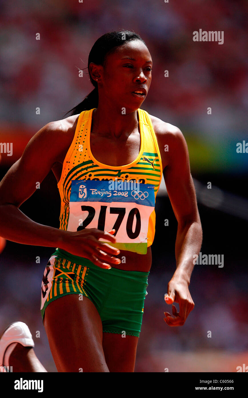 SHERICKA WILLIAMS JAMAICA OLYMPIC STADIUM BEIJING CHINA 16 August 2008 ...