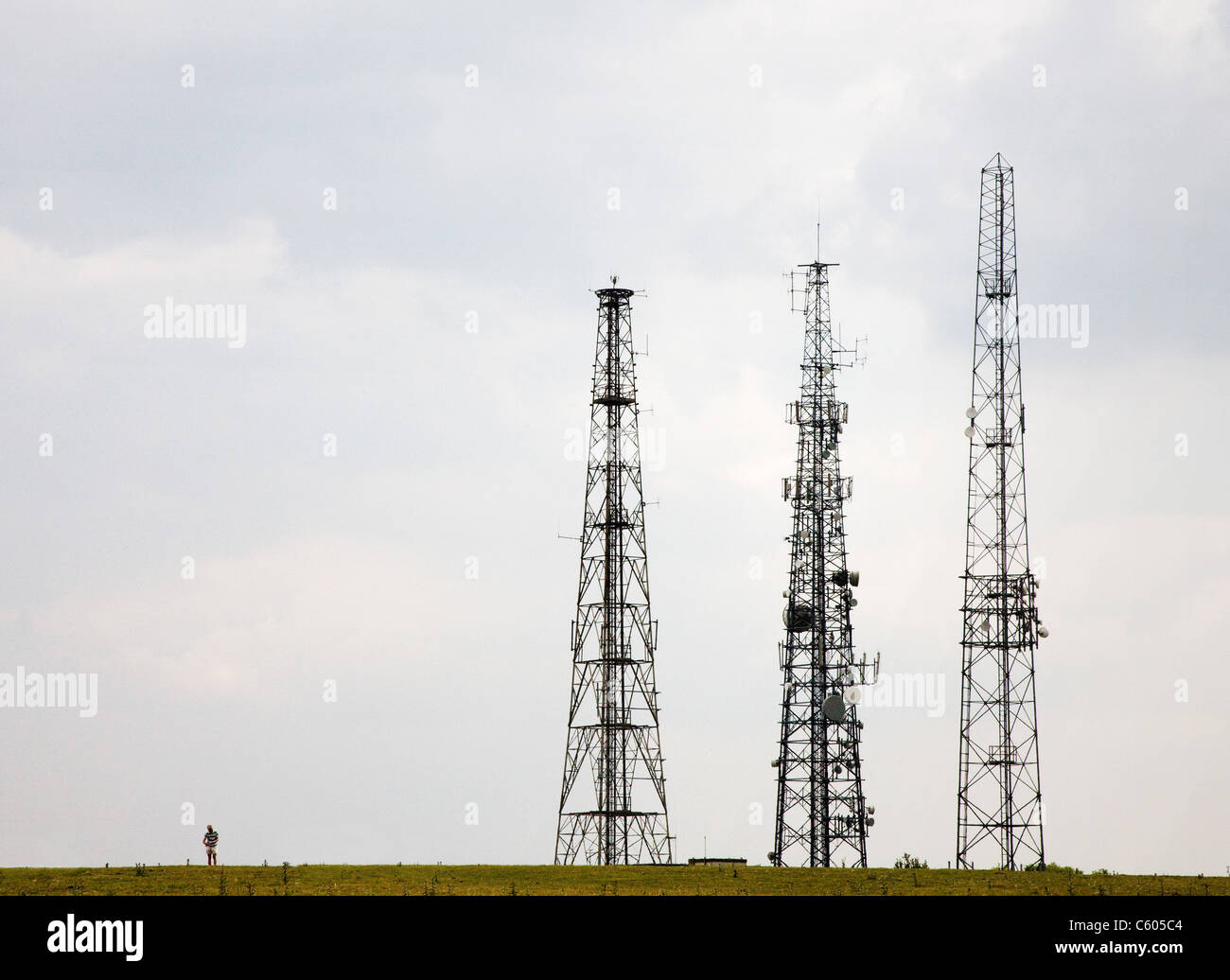 Telecom masts hi-res stock photography and images - Alamy