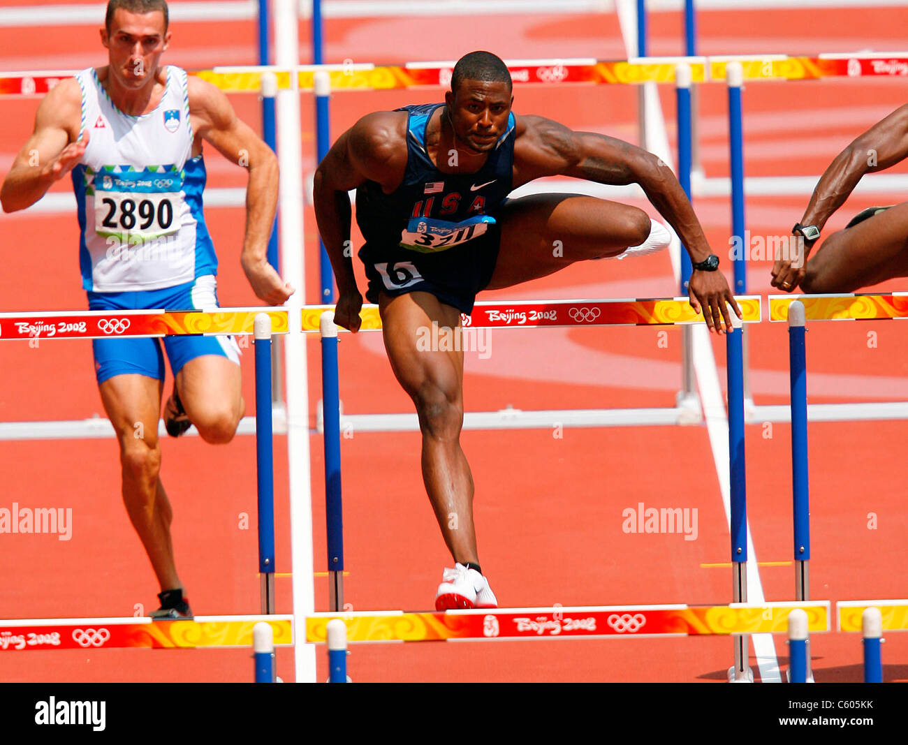 DAVID OLIVER USA OLYMPIC STADIUM BEIJING CHINA 18 August 2008 Stock ...