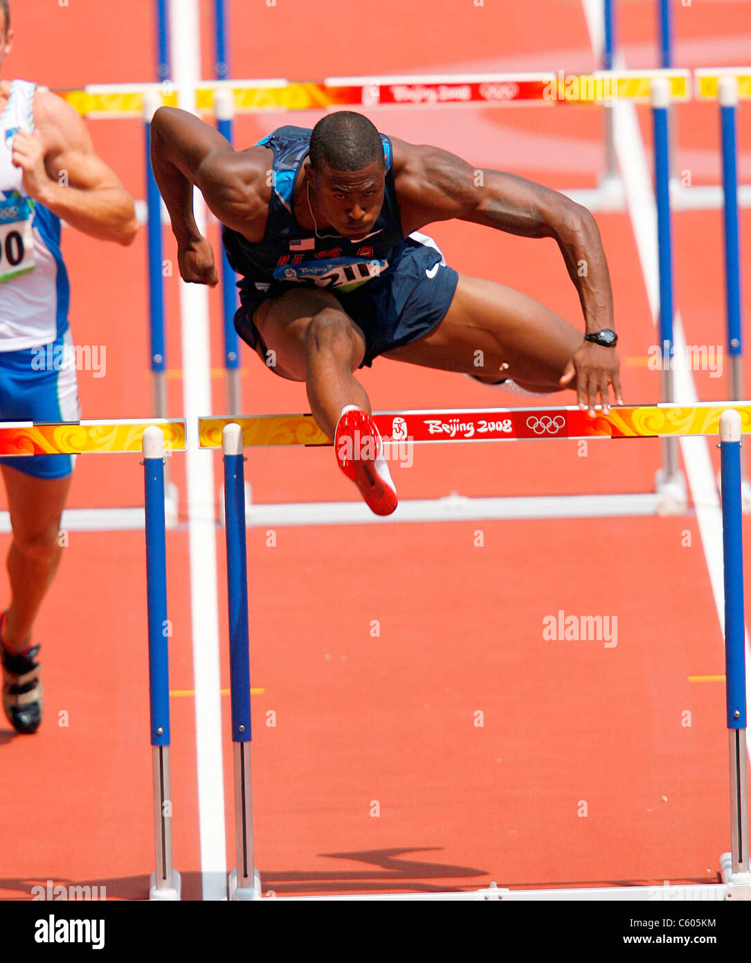 DAVID OLIVER USA OLYMPIC STADIUM BEIJING CHINA 18 August 2008 Stock ...