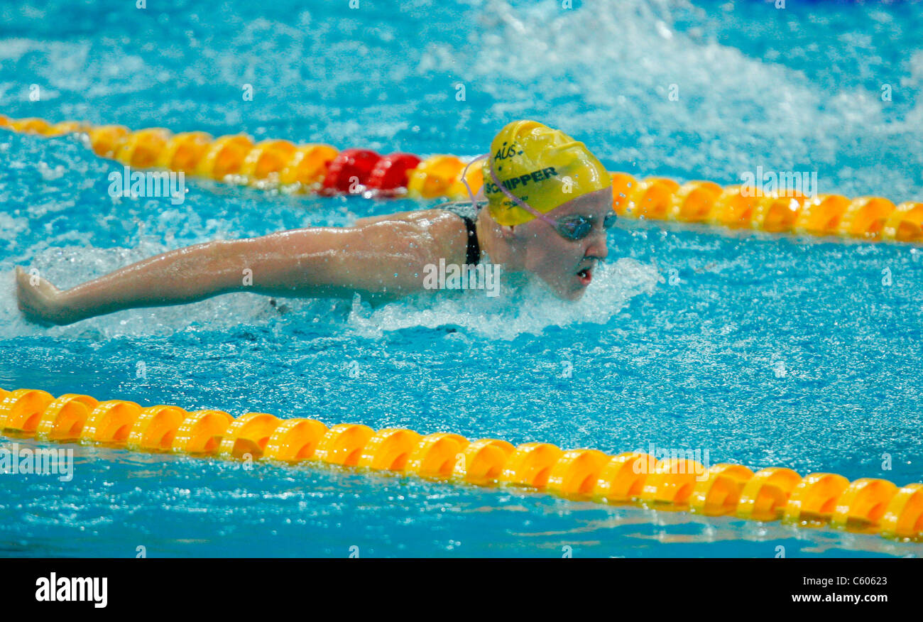JESSICAH SCHIPPER WOMENS 100M BUTTERFLY OLYMPIC STADIUM BEIJING CHINA ...