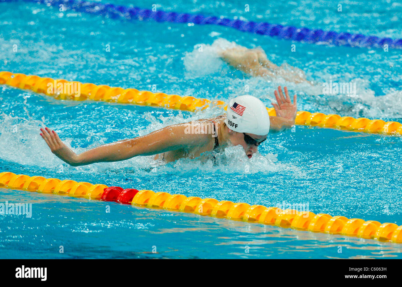 KATIE HOFF WOMENS 400M INDIVIDUAL MEDLEY OLYMPIC STADIUM BEIJING CHINA ...