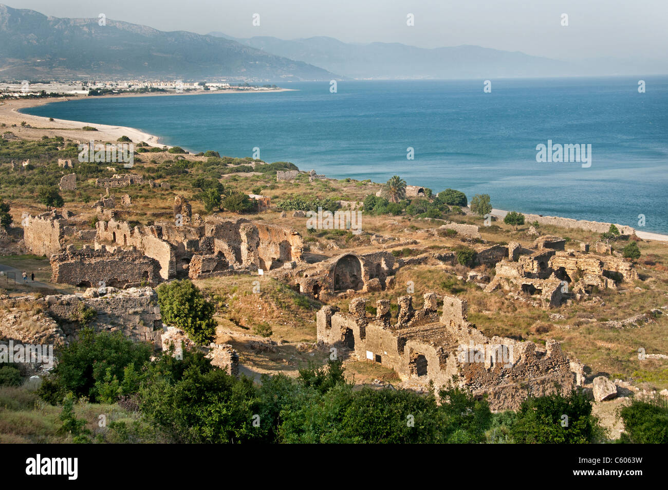 Anemurium Roman province of Rough Cilicia Turkey Turkish Anamur Stock ...