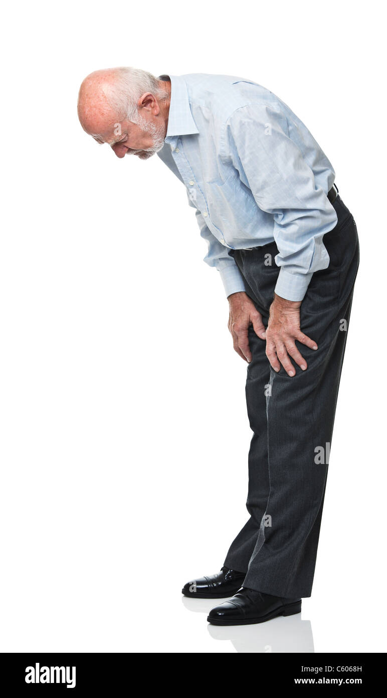 Old man looking down hi-res stock photography and images - Alamy