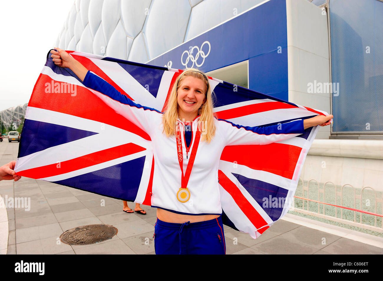 Rebecca Adlington Womens 400m Freestyle Final Olympic Stadium Beijing